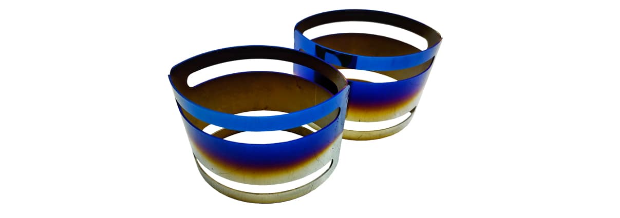 PVD Blue Coating for motor accessories. - PVD Coating