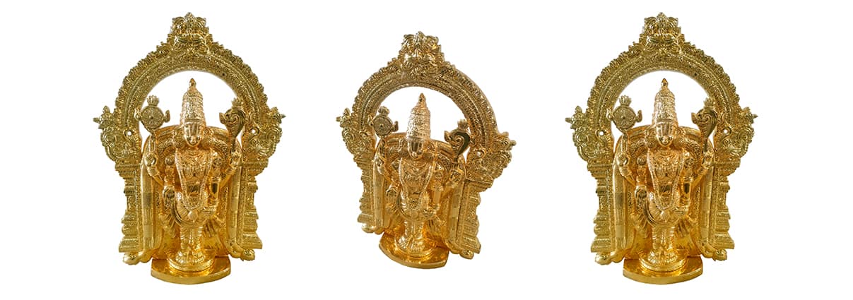 Statue in gold color (PVD Titanium Gold) - PVD Coating