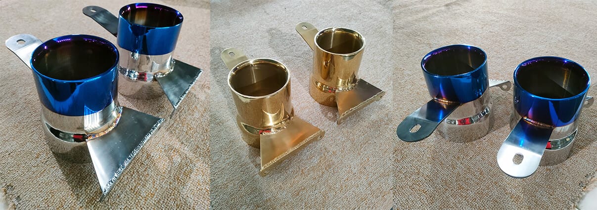 Blue and gold color of PVD Titanium coating - PVD Coating